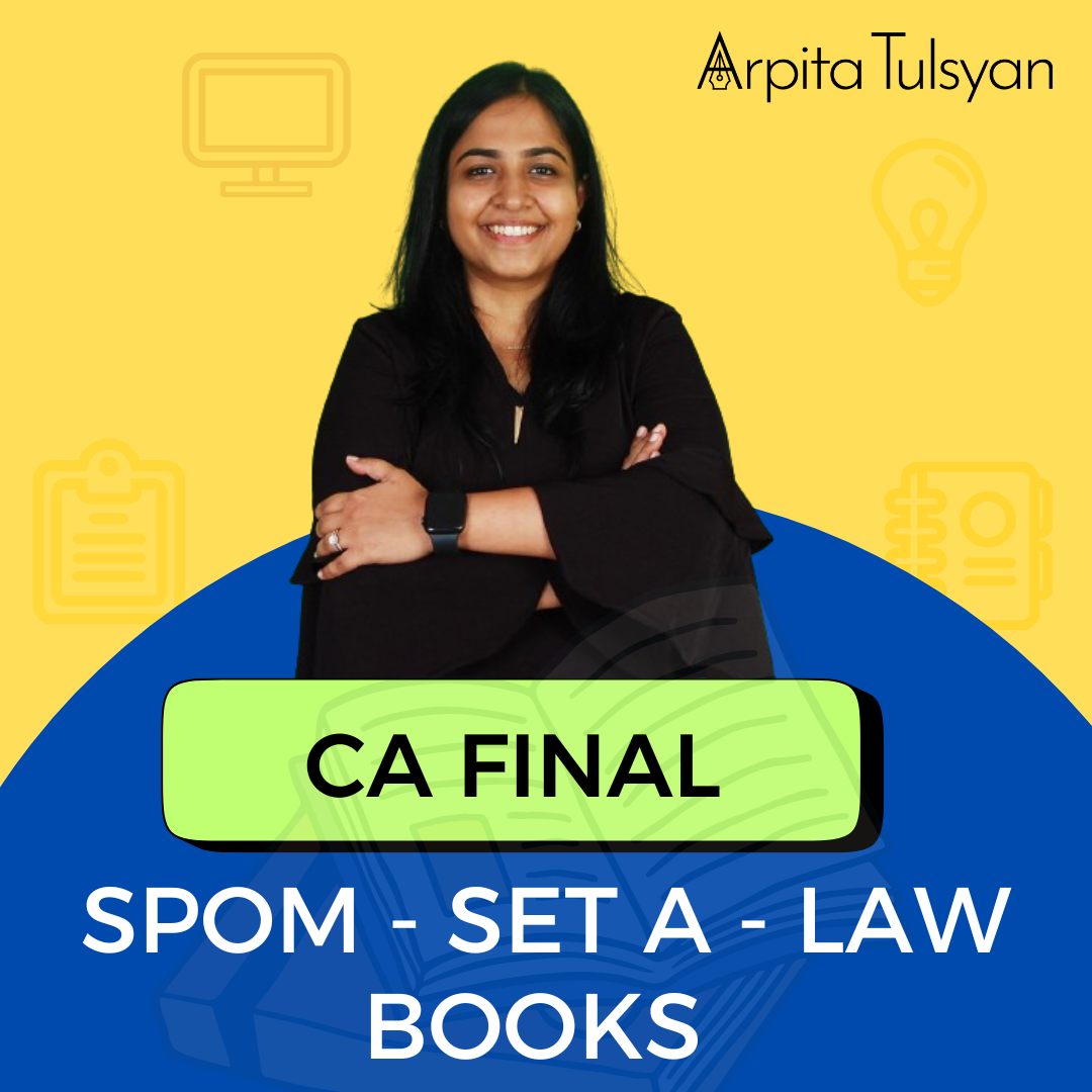 CA Final (SPOM) - Law (SET A) Books Set by CA Arpita Tulsyan – Conferenza
